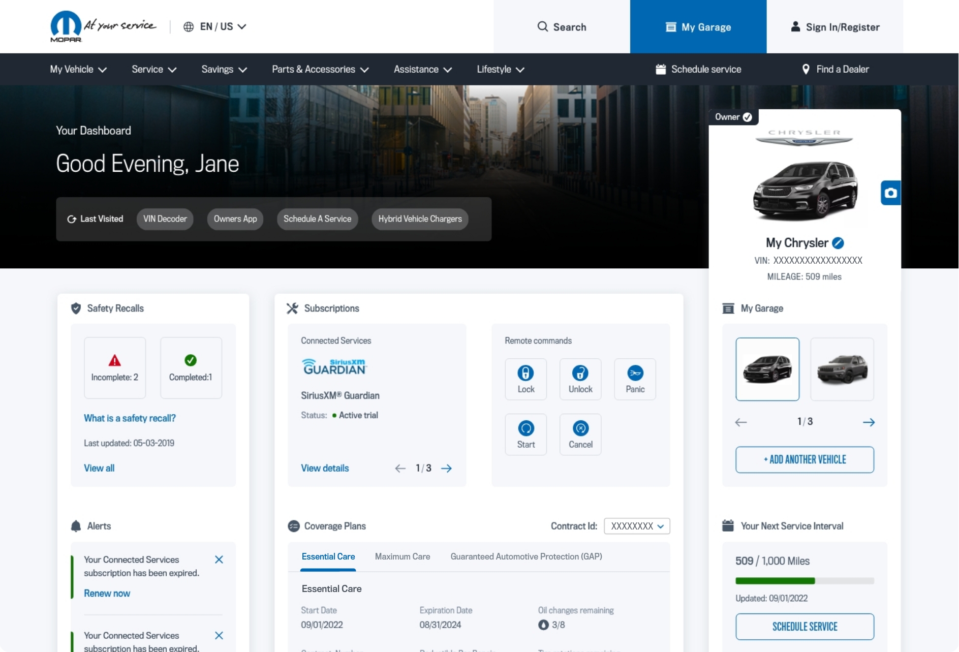 Chrysler Service, Parts & Accessories | Official Mopar® Site