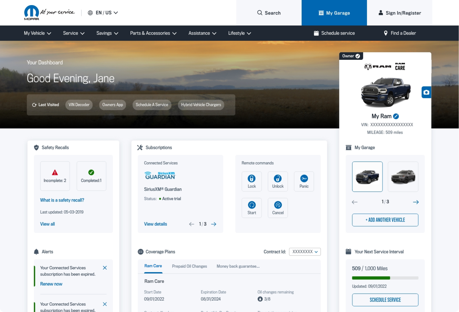 Welcome to Mopar® for Service, Parts, Accessories & More