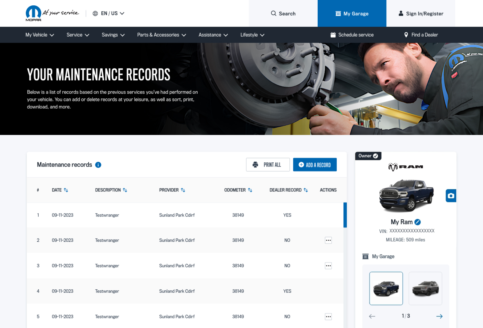 Ram Service, Parts & Accessories | Official Mopar® Site
