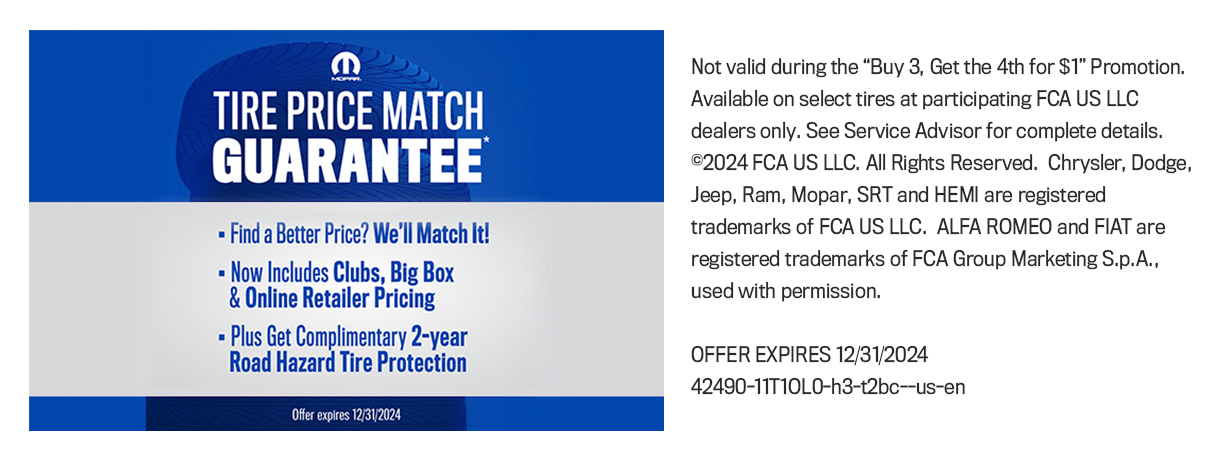 Jeep Coupons & Special Offers | Official Mopar® Site